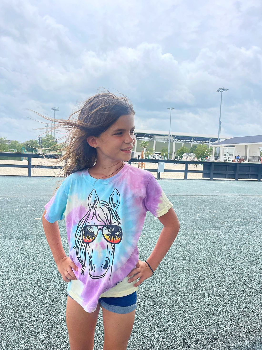 Horse in Shades Tie Dye – The Cheeky Pony Co